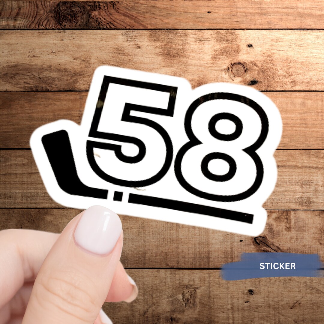 Custom Hockey Sticker Vinyl Waterproof Custom Hockey Number Sticker for ...