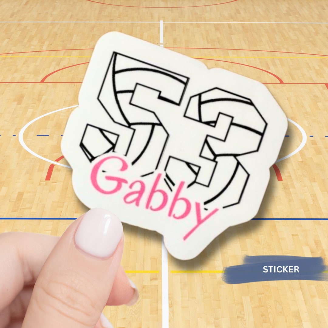 Volleyball Player Sticker Custom Design Black White Vinyl Decal Team ...