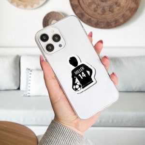 Soccer Vinyl Sticker Custom Design Sport Decal Water Resistant Laptop ...