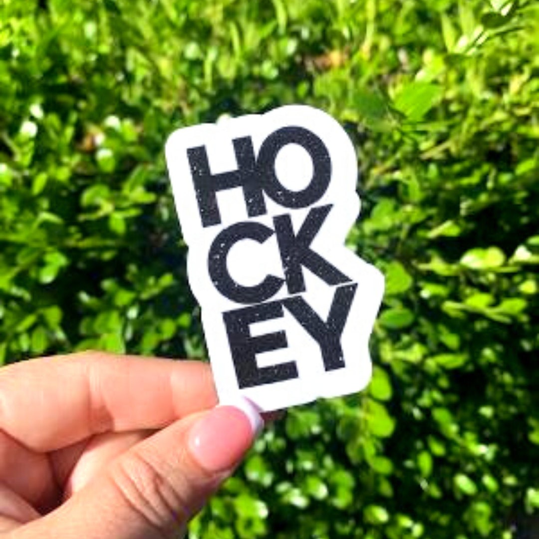 Hockey Sticker Vinyl Waterproof HOCKEY Sticker for Your - Etsy