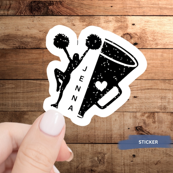 Cheerleader Decal - Etsy