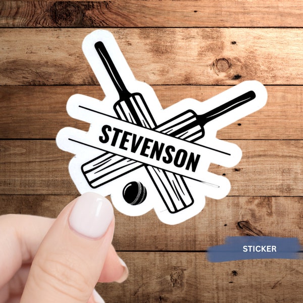 Custom Cricket Stickers - Etsy