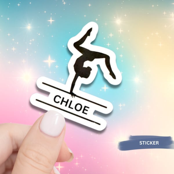 Personalized Gymnastics Stickers - Etsy