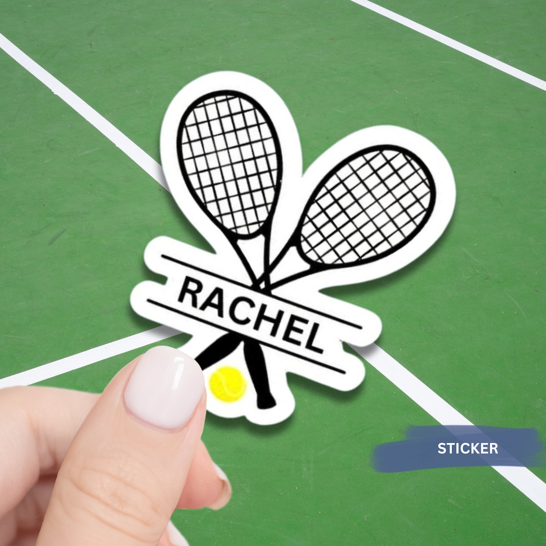 Custom Tennis Sticker, Personalized Tennis Sticker, Tennis Team ...