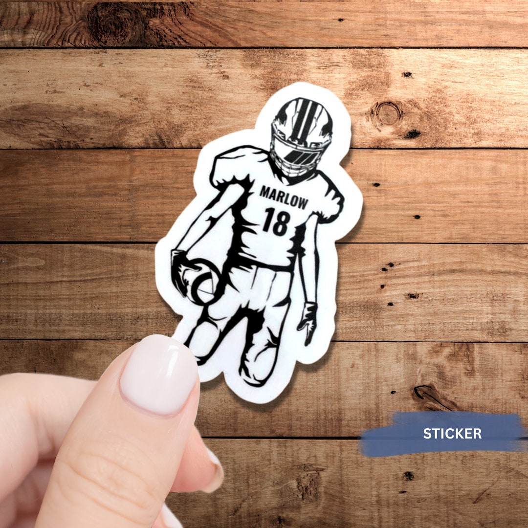Custom Football Stickers, Personalized Football Stickers, Football Team ...