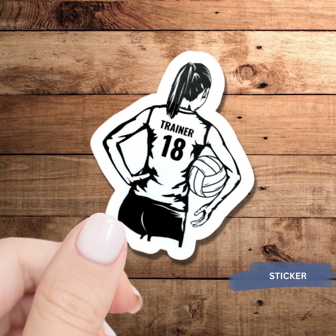 Custom Volleyball Stickers, Personalized Volleyball Stickers ...