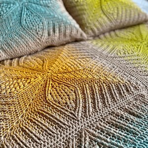 Tangled Bramble Blanket Crochet Pattern, Square Blanket Digital Pattern ...