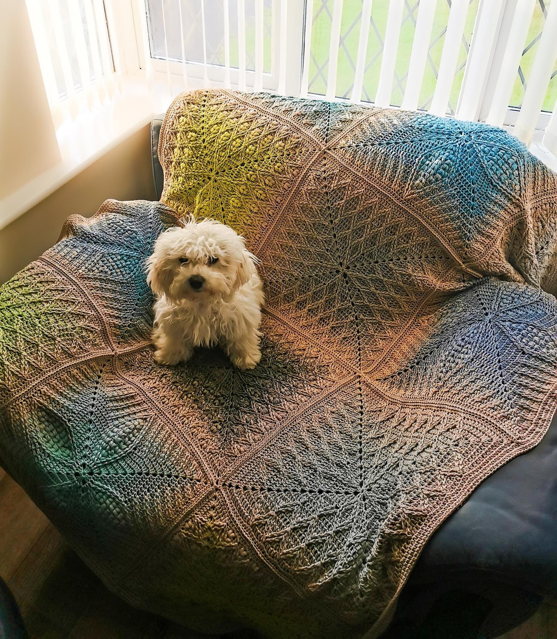 Tangled Bramble Blanket Crochet Pattern Square Blanket - Etsy