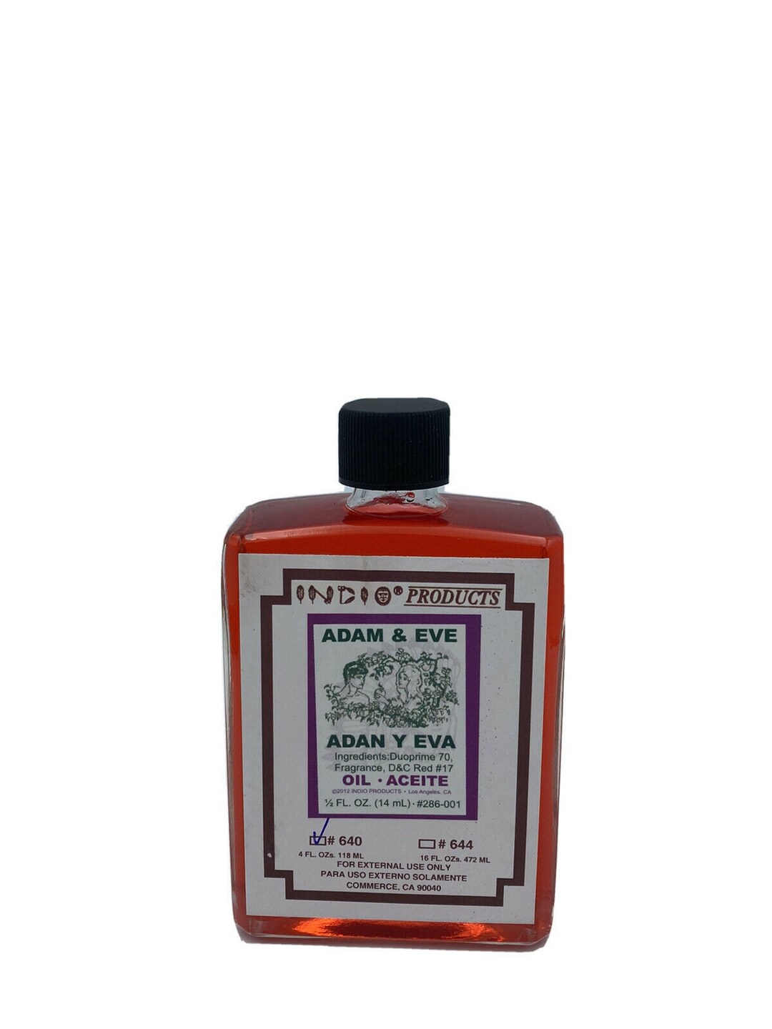 Indio Oil Adam & Eve 4oz - Etsy