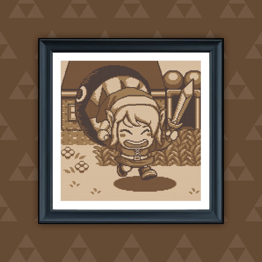 Zelda Link's Awakening Cross Stitch Pattern: Link & Bow-wow (PDF) - Etsy