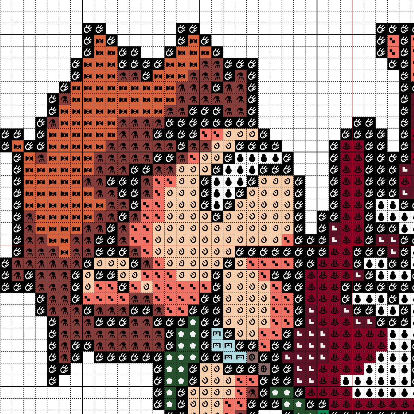 Scott Pilgrim Vs the World Guitar Sprite Pixel Geeky Cross Stitch ...