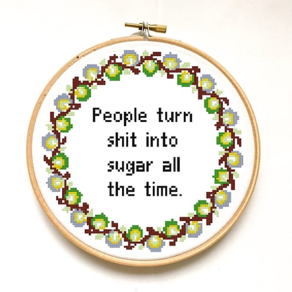 Profane Cross Stitch - Etsy