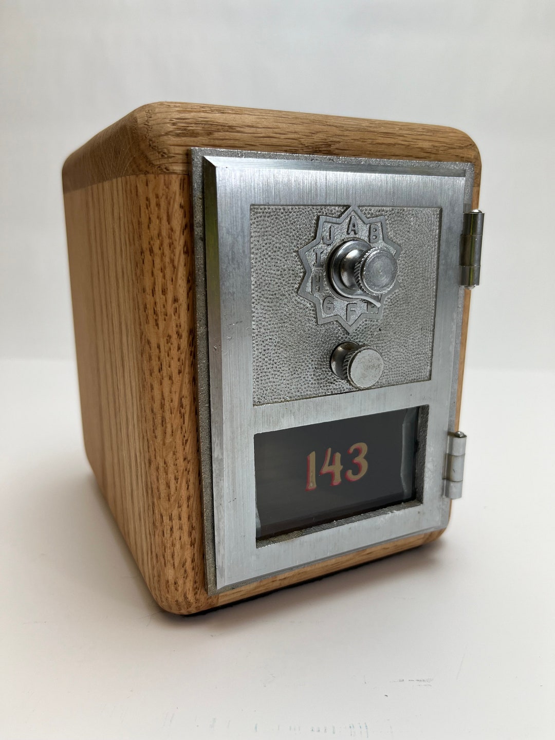 Vintage Post Office Box Bank - Chrome - Etsy