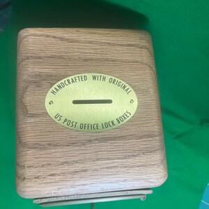 Vintage Oak Post Office Box Bank - Key Lock - Etsy