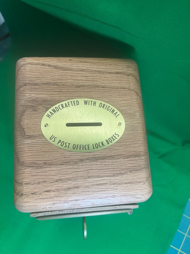 Vintage Oak Post Office Box Bank - Key Lock - Etsy