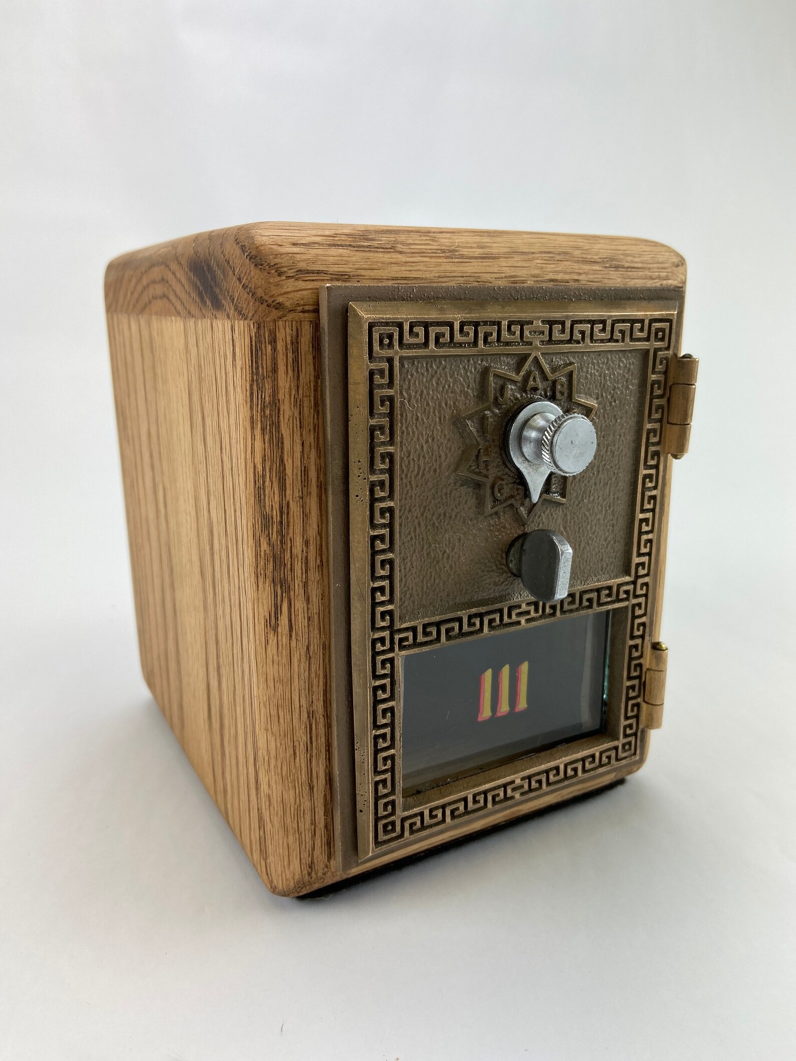 Vintage Oak Post Office Box Bank - Etsy