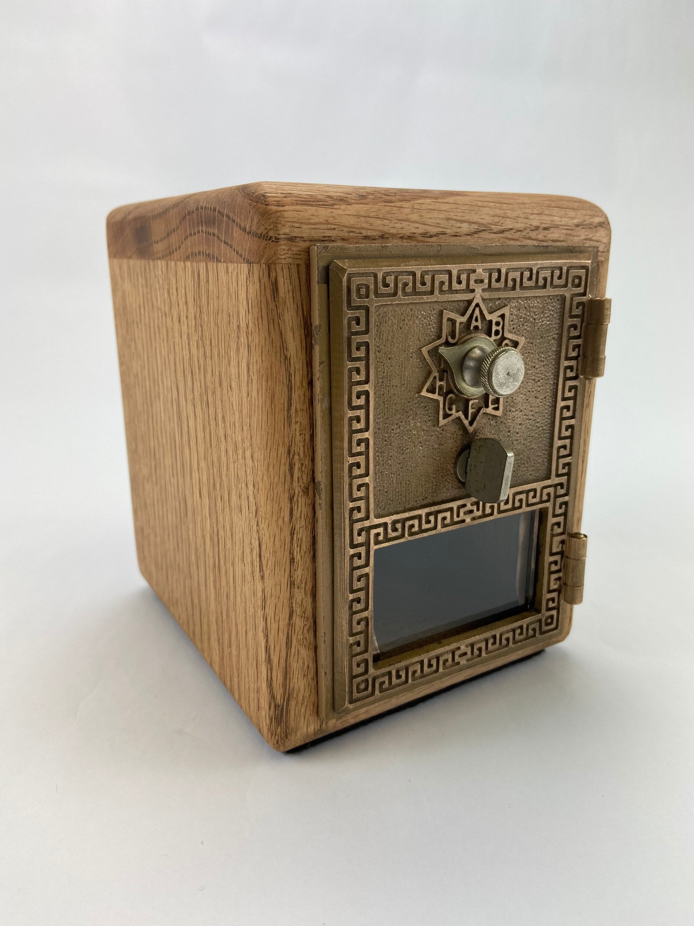 Vintage Oak Post Office Box Bank - Etsy