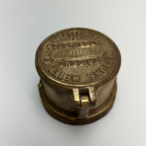 Antique Brass Neptune Water Meter Trinket Box - Etsy