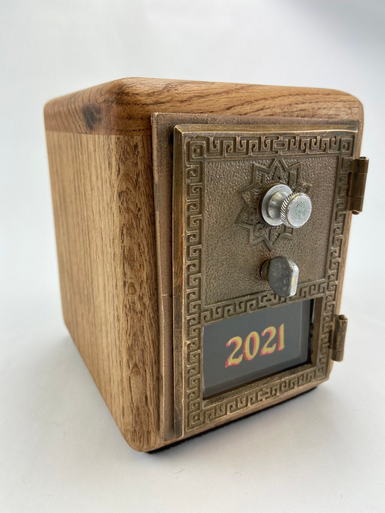 Vintage Oak Post Office Box Bank - Etsy