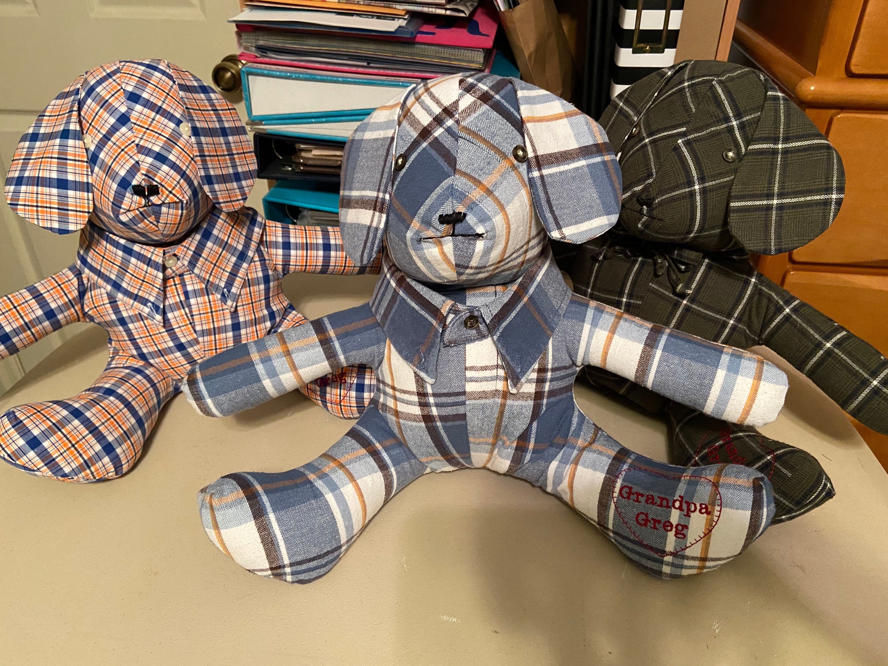 Handcrafted Memory Puppy Keepsake From Loved One's Garment - Etsy