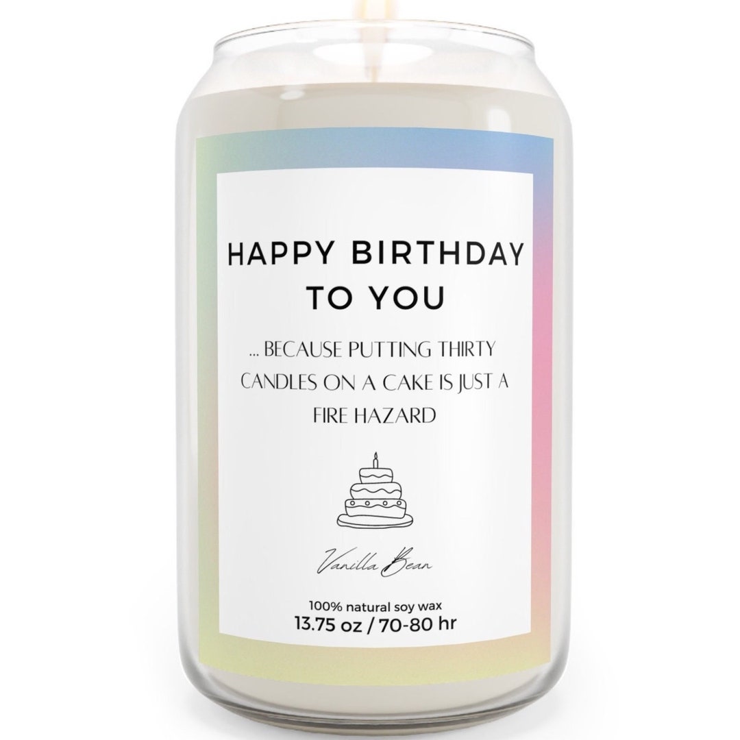 Happy Birthday Personalized Custom Candle 13.75oz - Etsy