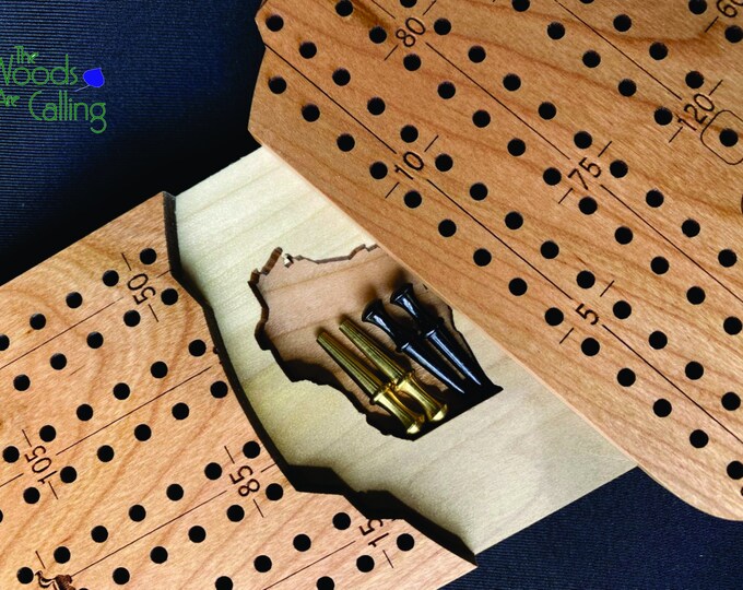 120 Hole State Cribbage Game Don't Get Skunked Cribbage Wood Swivel ...