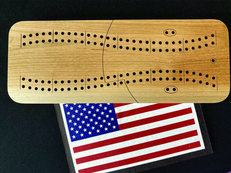 Veteran's Cribbage Game Independence Day Cribbage Board - Etsy