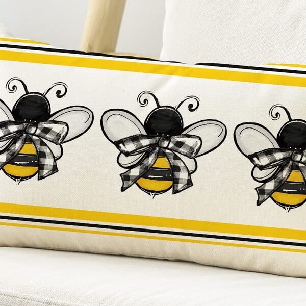Bee Pillow - Etsy