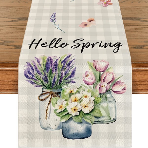 Spring Table Runner - Etsy