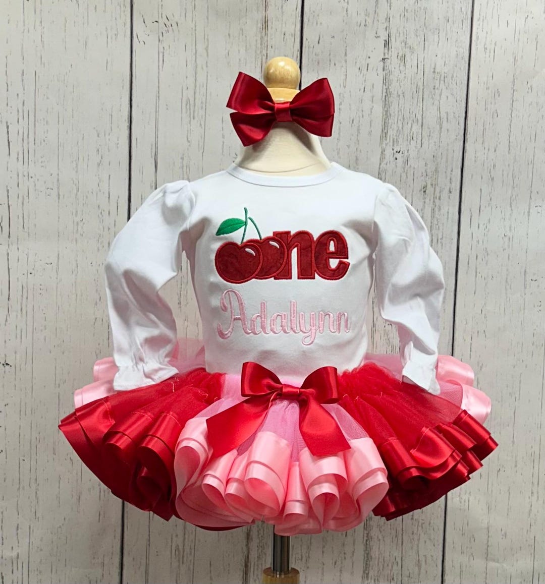 Cherry One First Birthday/ Cherry First Birthday Outfit - Etsy