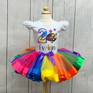 Paint Palette Birthday Shirt/ Paint Palette Birthday Outfit - Etsy