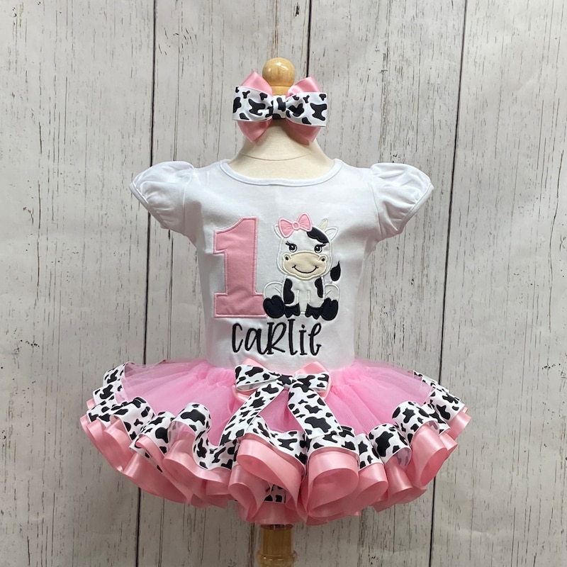2 Birthday Cow Outfit - Etsy