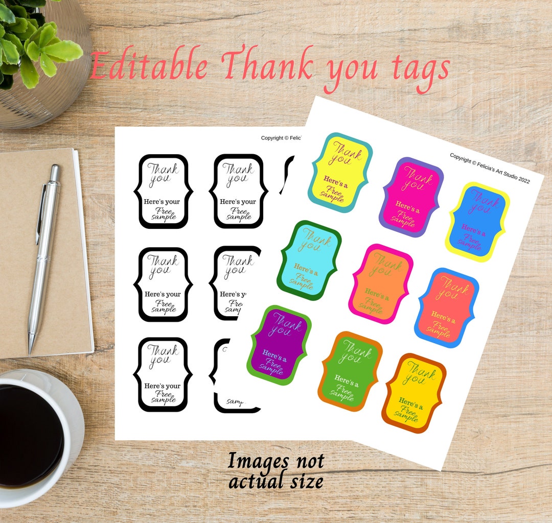 Editable 'free Sample' Tags Printable - Etsy