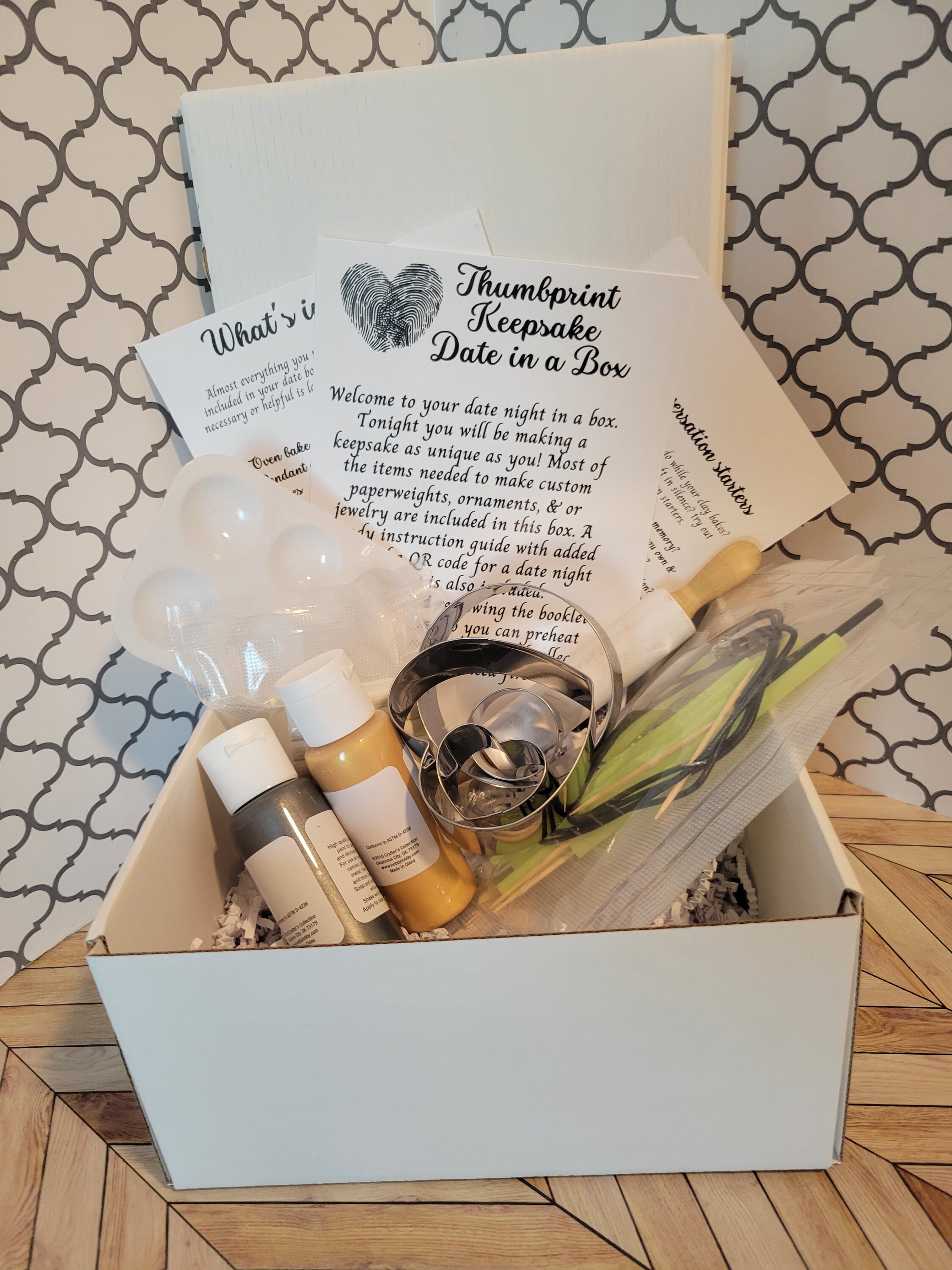 Thumbprint Keepsake Date Night in a Box - Etsy