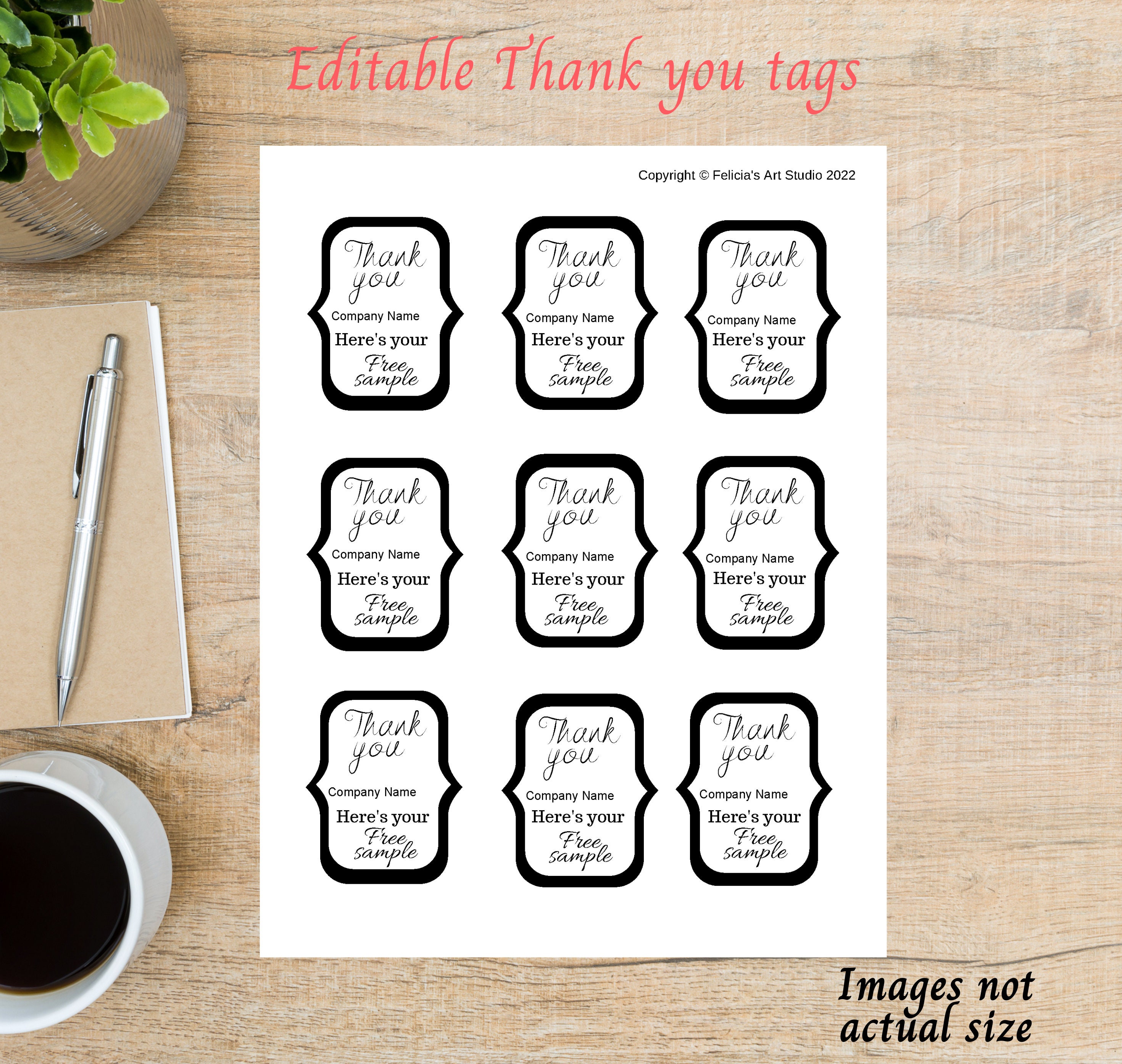 Editable 'free Sample' Tags Printable - Etsy