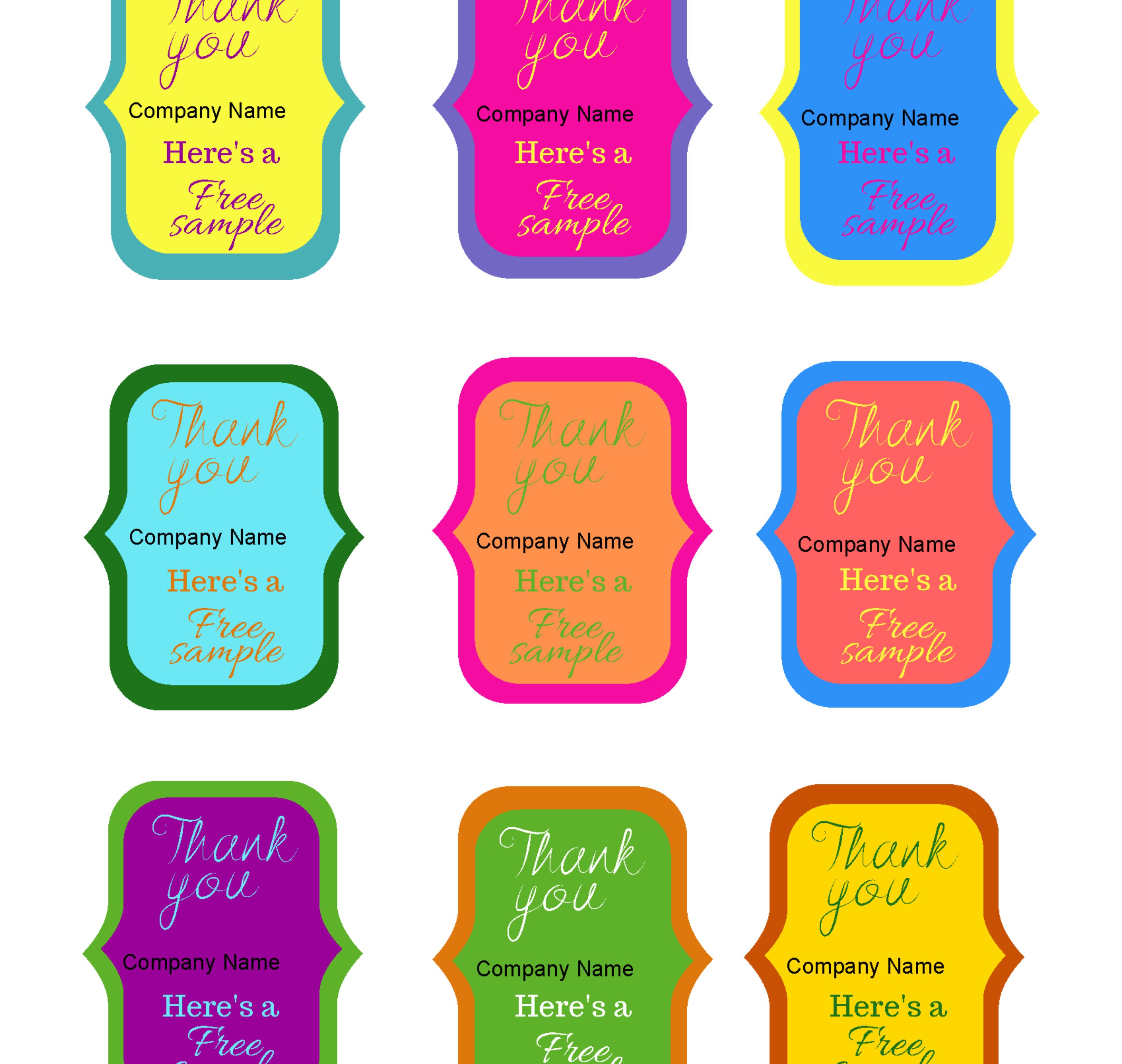 Editable 'free Sample' Tags Printable - Etsy