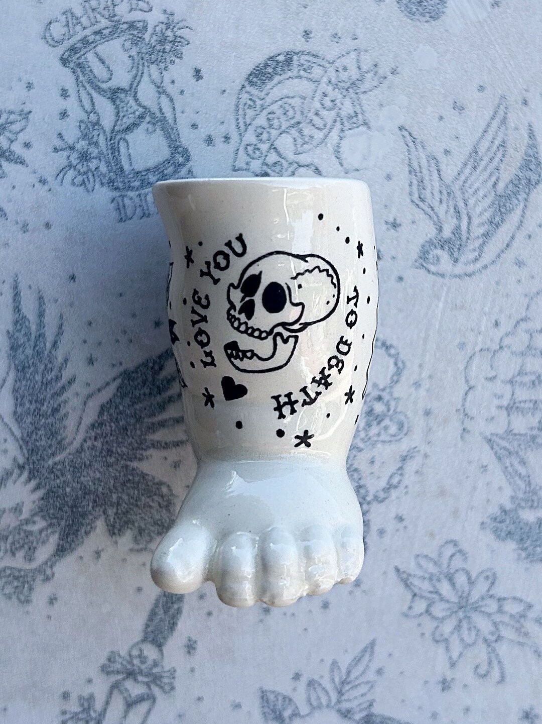 Tattooed Baby Leg Magnet/pencil Holder - Etsy