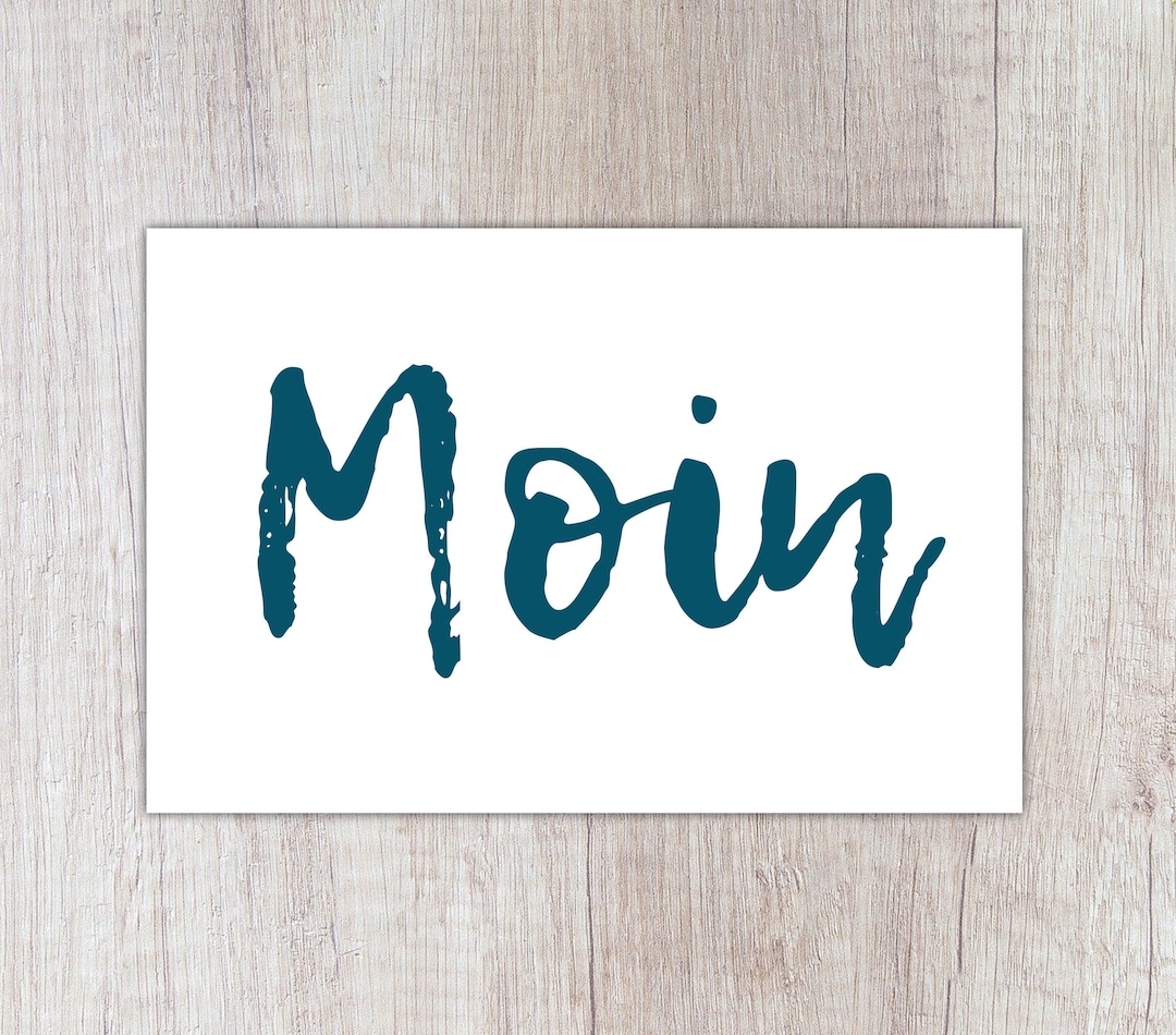 Karte Moin A6 - Etsy.de