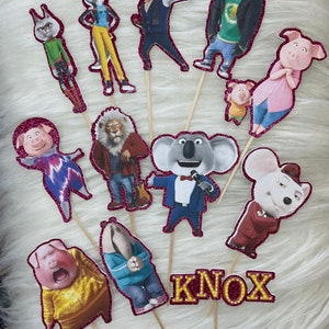 Sing 1 and Sing 2 Cupcake Topper, Sing Cupcake Topper, Sing 2 Cupcake ...