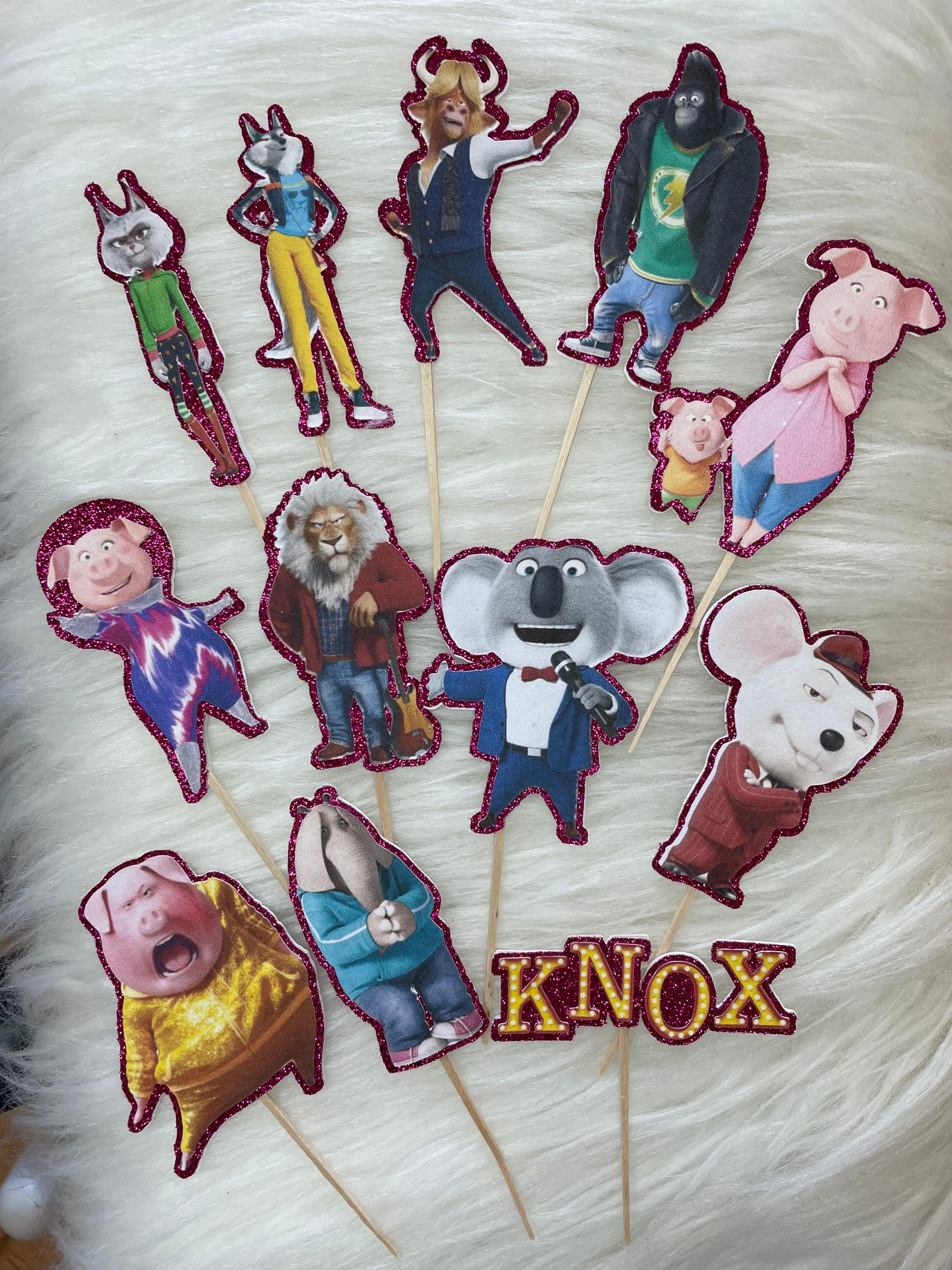 Sing 1 and Sing 2 Cupcake Topper Sing Cupcake Topper Sing 2 | Etsy