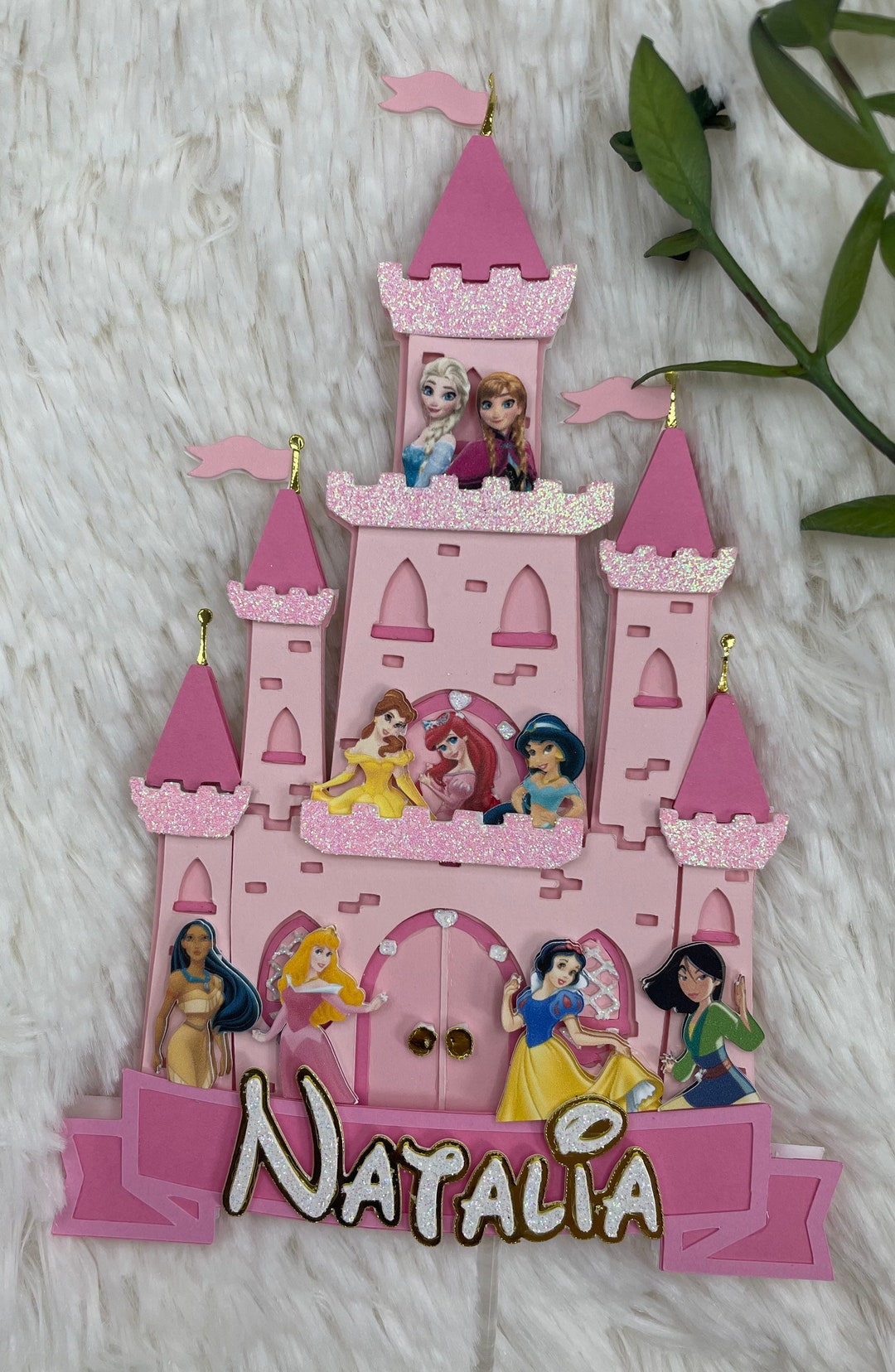 Princess Castle Magical Castle Cake Topper - Etsy