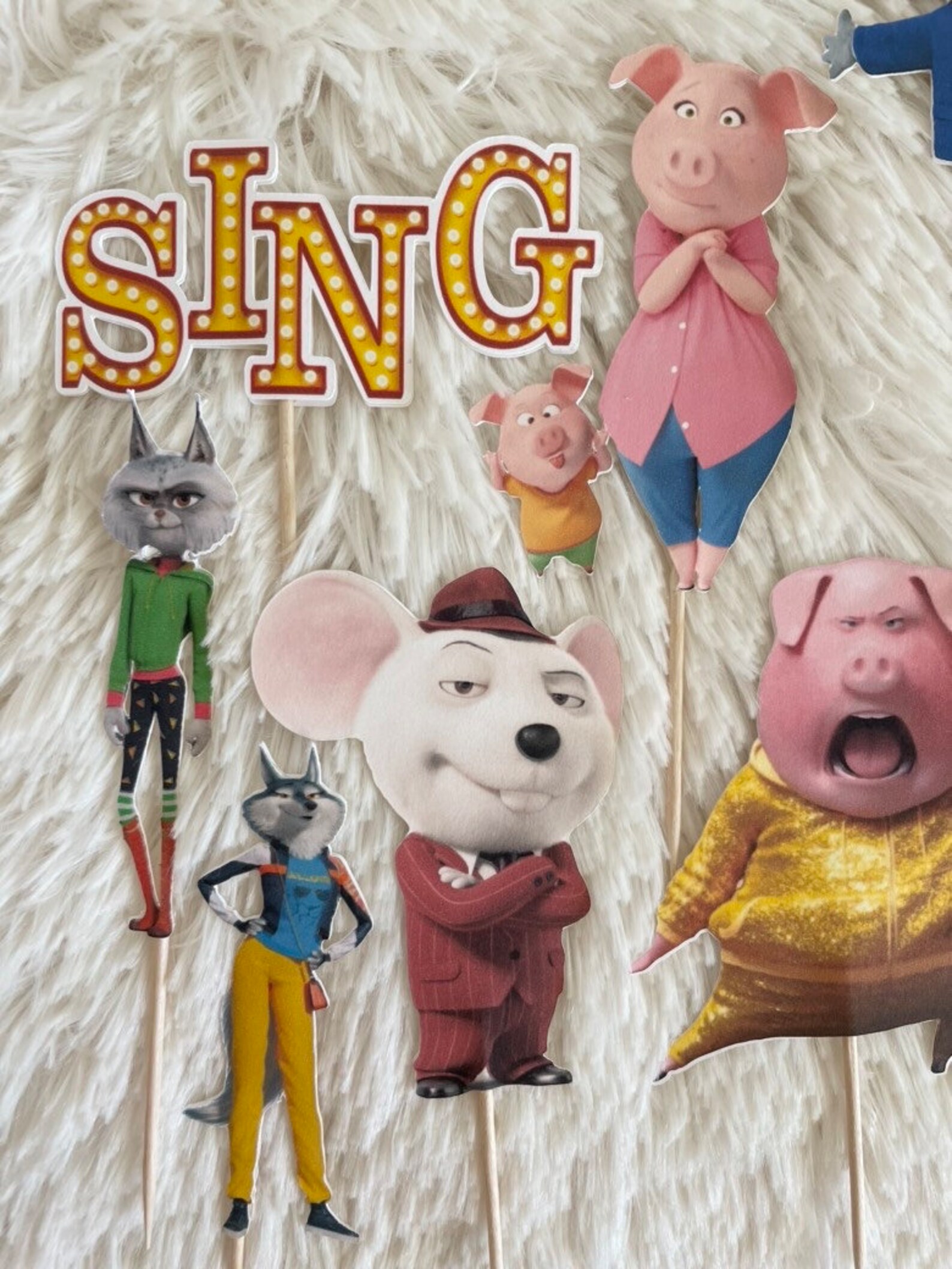 Sing 1 and Sing 2 Cupcake Topper Sing Cupcake Topper Sing 2 - Etsy
