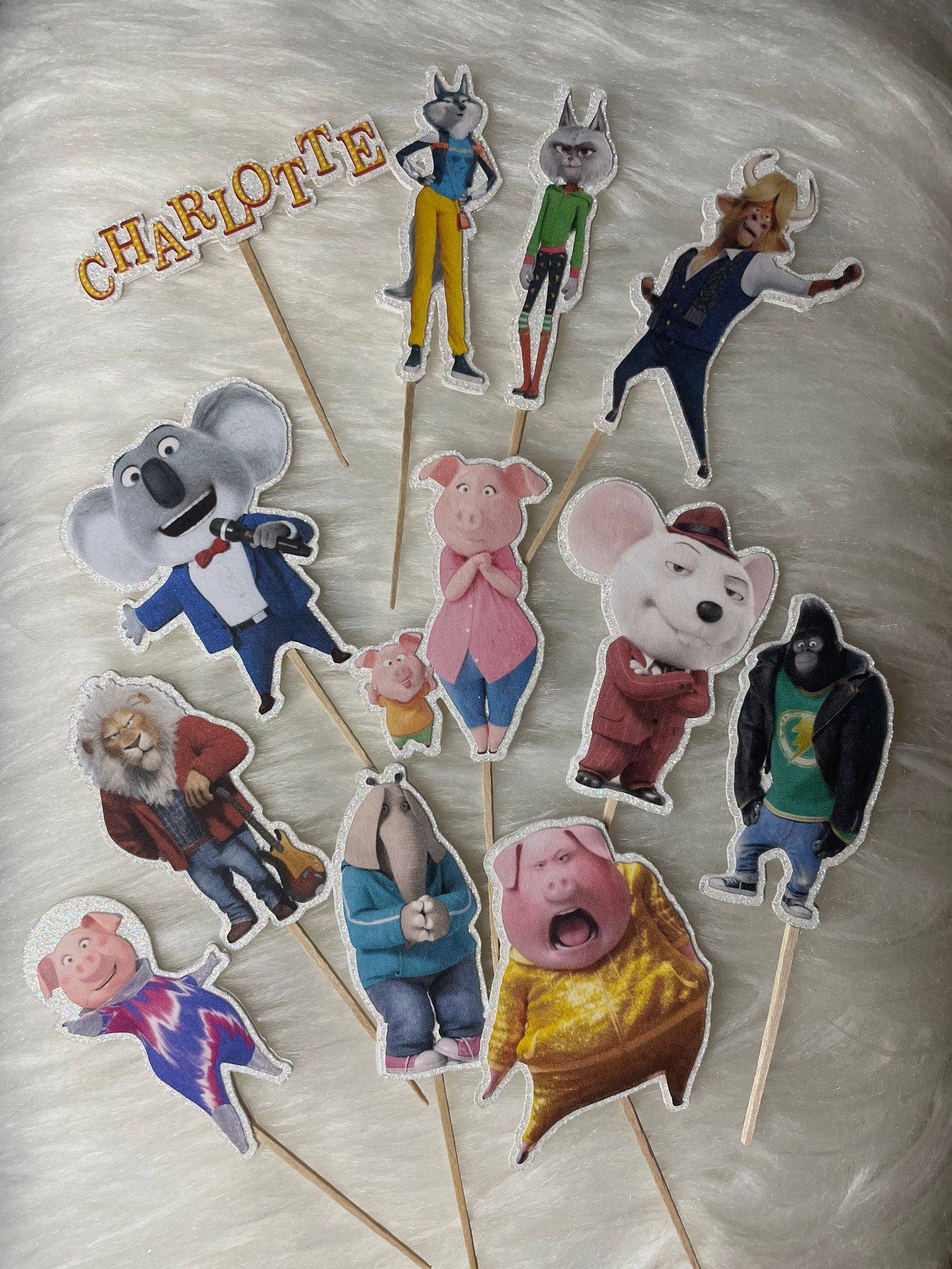 Sing 1 and Sing 2 Cupcake Topper Sing Cupcake Topper Sing 2 | Etsy