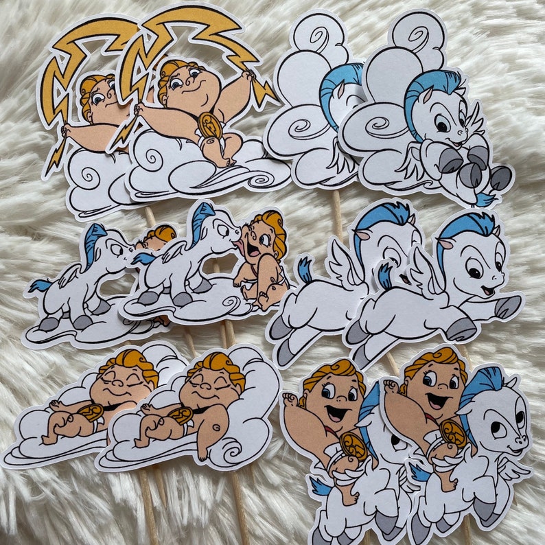 Baby Hercules Cupcake Toppers Baby Herc - Etsy New Zealand