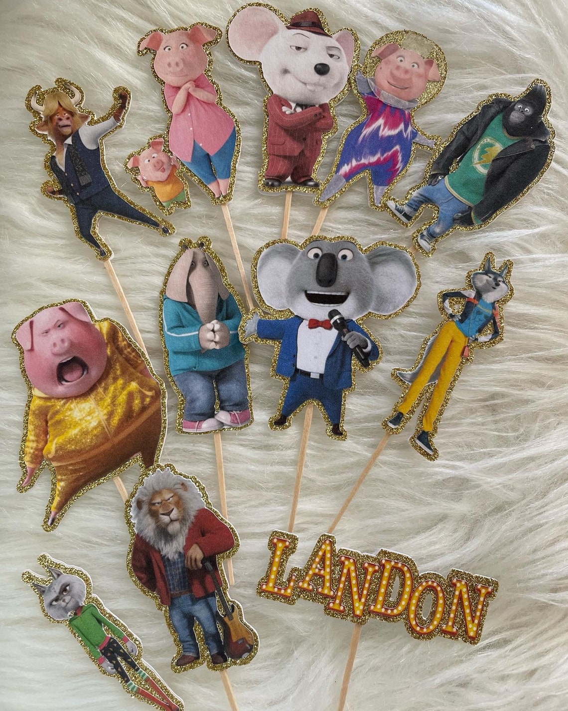 Sing 1 and Sing 2 Cupcake Topper Sing Cupcake Topper Sing 2 | Etsy