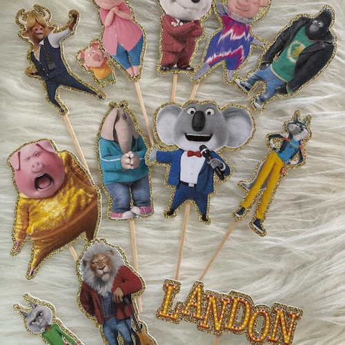 Sing 1 and Sing 2 Cupcake Topper Sing Cupcake Topper Sing 2 - Etsy