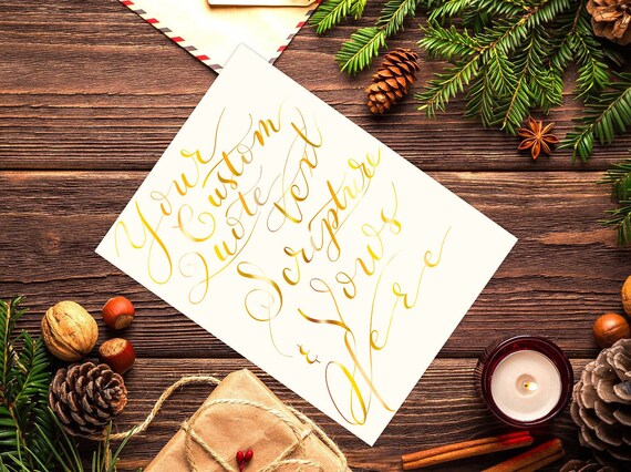 Custom Hand Lettered Digital Calligraphy Quote Phrase Poem - Etsy