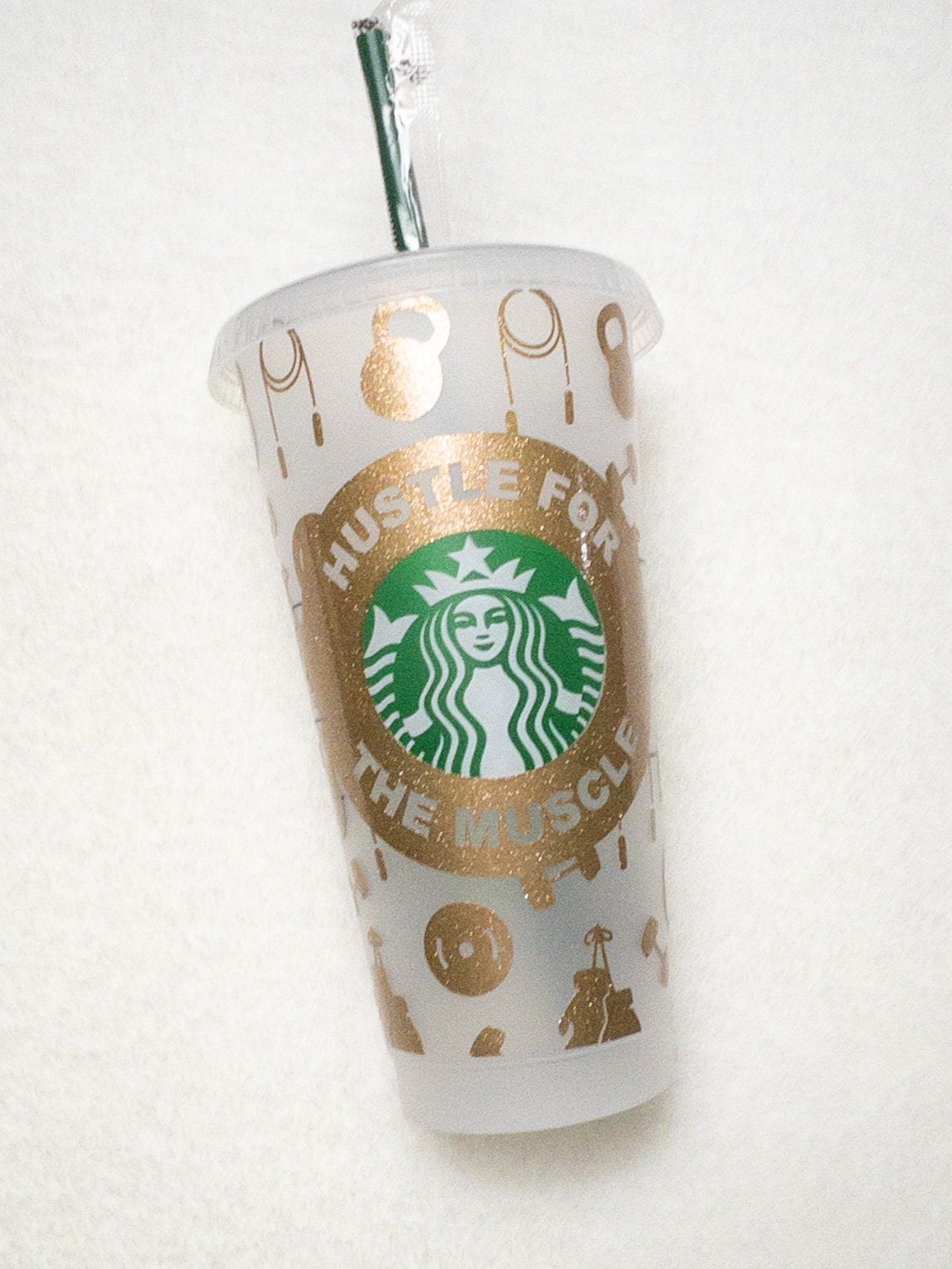 Hustle for the Muscle Starbucks Cup, Workout Gift, Fitness Tumbler, Gym ...