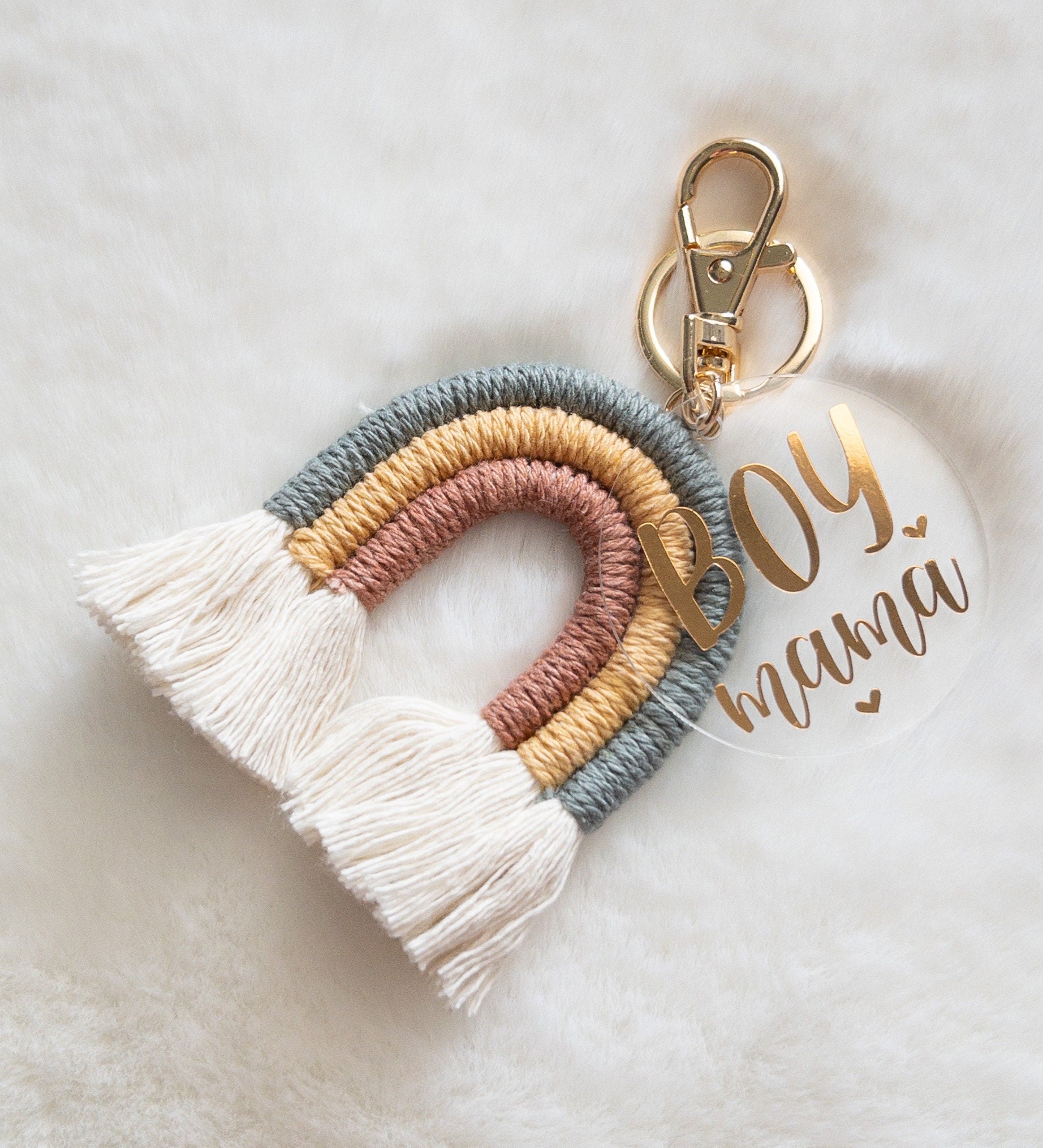 Mama Rainbow Keychain, Boy Mama Rainbow Keychain, Girl Mama Rainbow ...