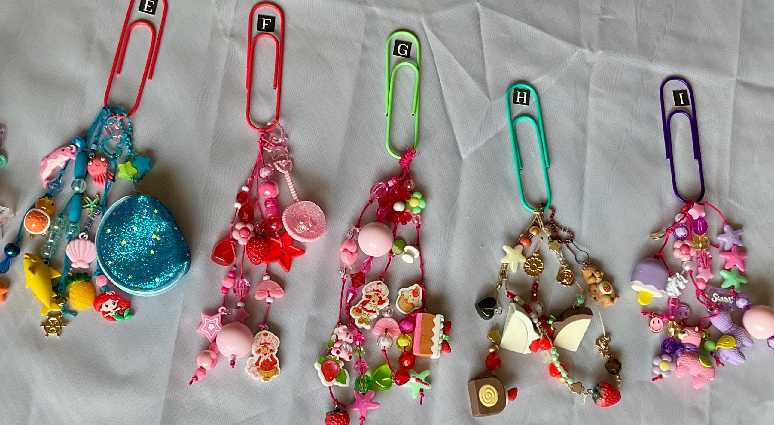 Handmade Journal Dangles: Book Charms With Beads - Etsy